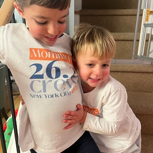 Custom Running Crew T-shirt, Family Matching Shirts, Group Spectator ...