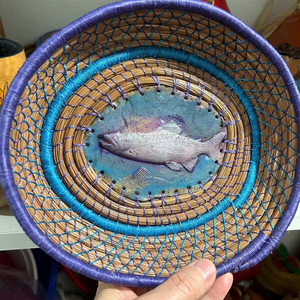 Fish Pottery Basket Start 3D, Pine Needle Basketry, Coiling Base for Basketry - Etsy