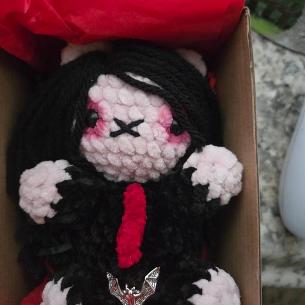 Gerard Teddy Bear - Alternative Band Inspired Crochet Bear - Etsy