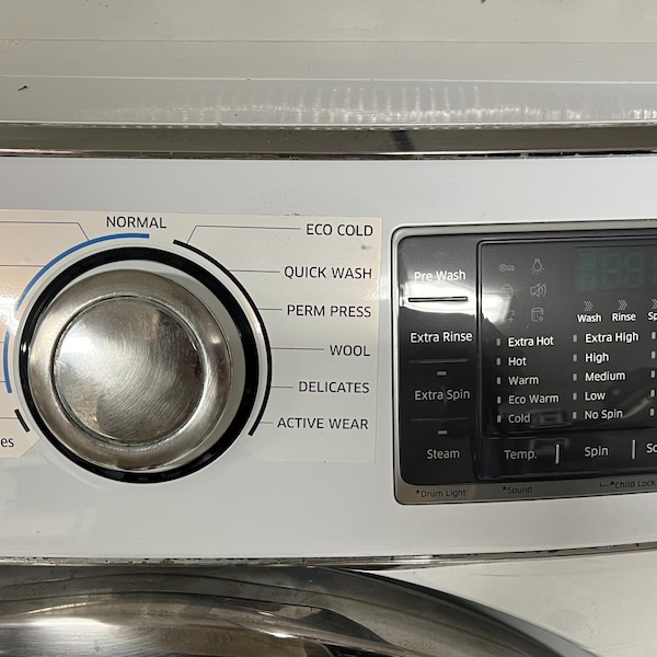 Samsung Model WF45T6000AV Washer Sticker Sheet Labels / Decals - for ...