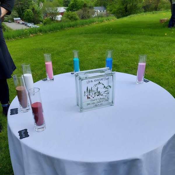 Blended Family Wedding Unity Sand Ceremony Set With Sand, Unity Candle ...