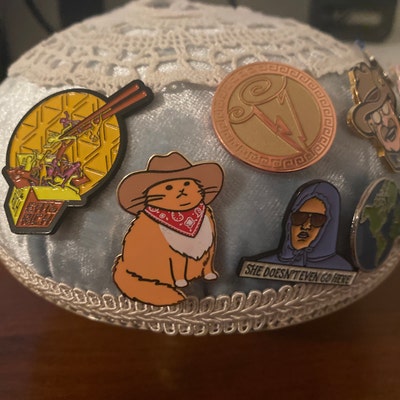 The Original Cowboy Cat Enamel Pin Meowdy - Etsy