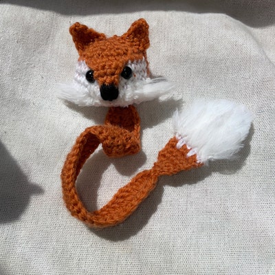 CROCHET PATTERN Simple Fox Bookmark Crochet Amigurumi Bookmark ...