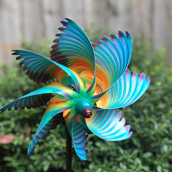 Hummingbird Pinwheel Spinner Whirligig Windmill Fan - Etsy