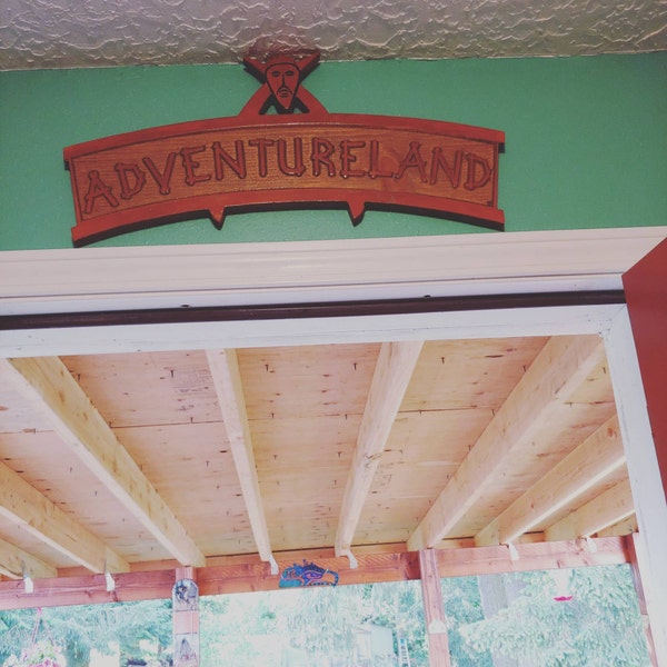 Adventureland Sign Walt Disneyworld Pirates of the Caribbean Swiss ...