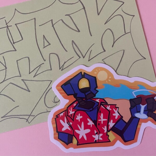 ULTRAKILL V1 on a Island Sticker !! - Etsy