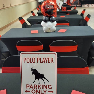 Polo Player Sign, Polo Parking Sign, Polo Player Gift, Polo Player ...