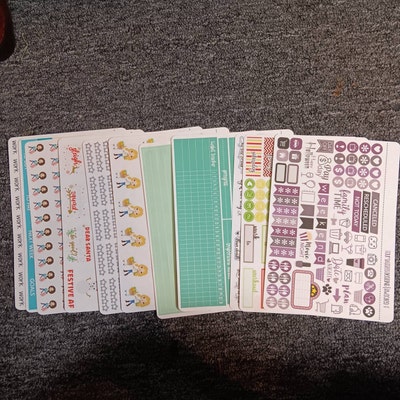 70 Day of the Week Text in Jenplans Font Planner Stickers for Erin ...