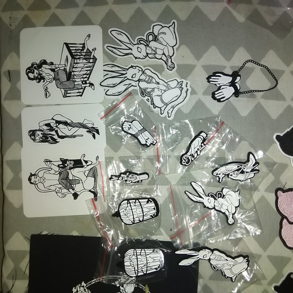 Rope Bunny Boy | Bdsm Themed Kinky Enamel Pins - Etsy