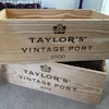 VINTAGE PORT BOX Reclaimed Port Box / Crate / Genuine Wooden Storage ...