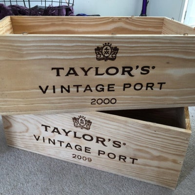 VINTAGE PORT BOX Reclaimed Port Box / Crate / Genuine Wooden Storage ...