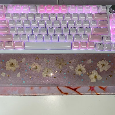Sakura Cherry Blossom Artisan Resin Keycaps - Etsy