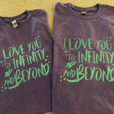 I Love You to Infinity and Beyond Design Dxf Jpg Svg Pdf Png - Etsy