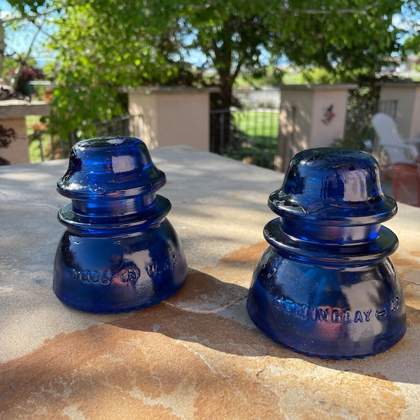 Vintage Glass Insulator | Decorative Railroad Glass | Colorized Pink ...