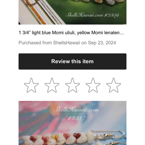 26 Shell Lei of Niiahu Pupu Momi & Kahelelani Crown Flowers Style Shell ...