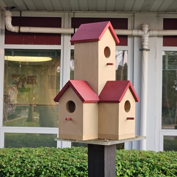 Rustic Style Multi Birdhouse - Etsy