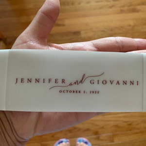 Personalized Vellum Belly Band for Wedding Invitations Printed Belly ...