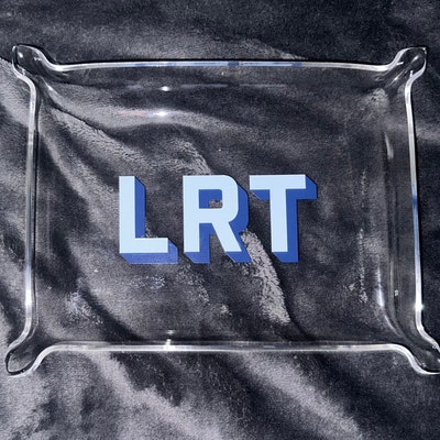 Monogram Tote Bag With Shadow Block Monogram Overnight Tote - Etsy