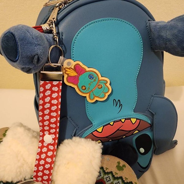 Disney Ear Holder for Backpack Pixar up Carl W/ Custom Charm Minnie Ear ...