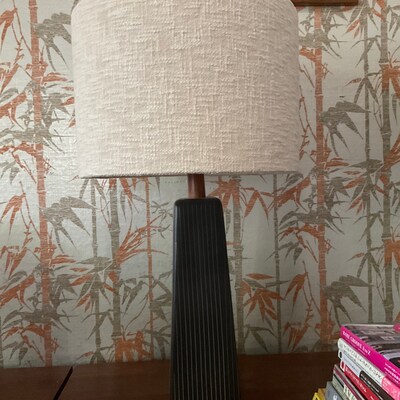 MCM Boucle Lamp Shade in Handwoven Cotton Fabric Drum Lamp Shades ...