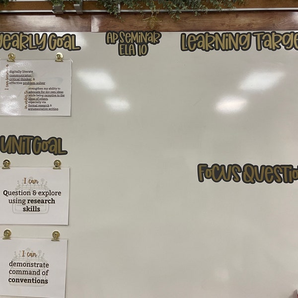 Customizable Classroom Whiteboard Magnets, Teacher Decor, Whiteboard ...