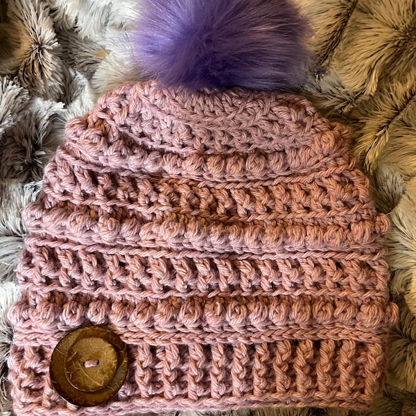 Crochet Pattern - INSTANT PDF DOWNLOAD - Crochet Beanie - Nellas ...