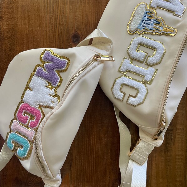 LARGE Fanny Packs | Park Fanny Pack | Theme Park Belt Bag | Patch Bag ...