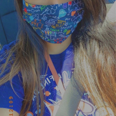 Science Face Mask Chemistry Biology Scientist Adjustable Ear Elastic ...