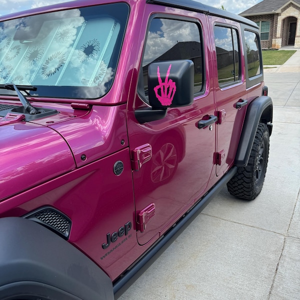 Skeleton Wave, Side Mirror Decal, Wave Dammit, Skeleton Peace Hand ...