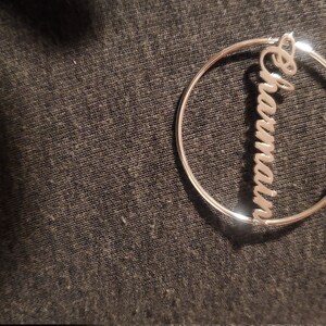 Name Hoop Earrings Silver Hoops Gold Hoop Earrings Personalized Earring ...