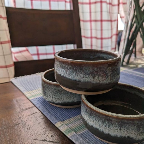 Small Bowl Set, Ceramic Bowl Small, Dip Bowls, Tiny Bowl Pottery, Tapas ...