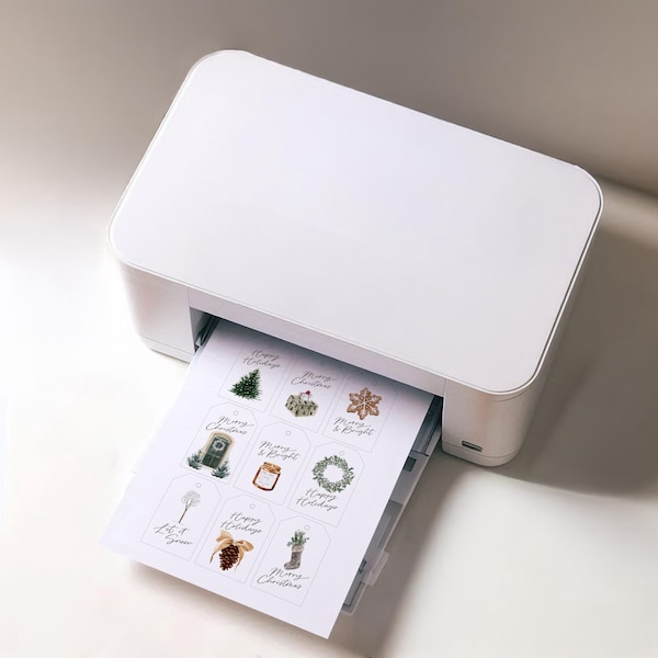 White Printer Mockup: Minimalist Desk Photo (PSD+CANVA Digital Download ...