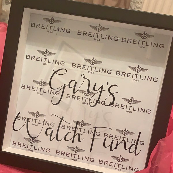 Personalised Money Box Frame, Honeymoon Fund Frame, Wedding Fund Frame ...