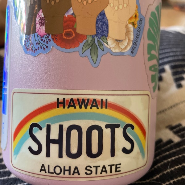 Cheehoo Sticker, Hawaiian Slang Cheer Pidgin Moke Sticker, Die Cut ...