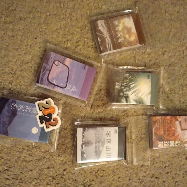 50 Pcs, Landscape Sticker Book, Color Themed Aesthetic Sticker Booklet ...