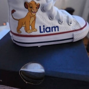 Baseball Converse, Rookie of the Year, White High Tops, Red and Blue ...