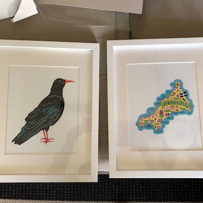 Cornwall Map Sticker Cornwall Map Vinyl Sticker Cornwall Stickers ...