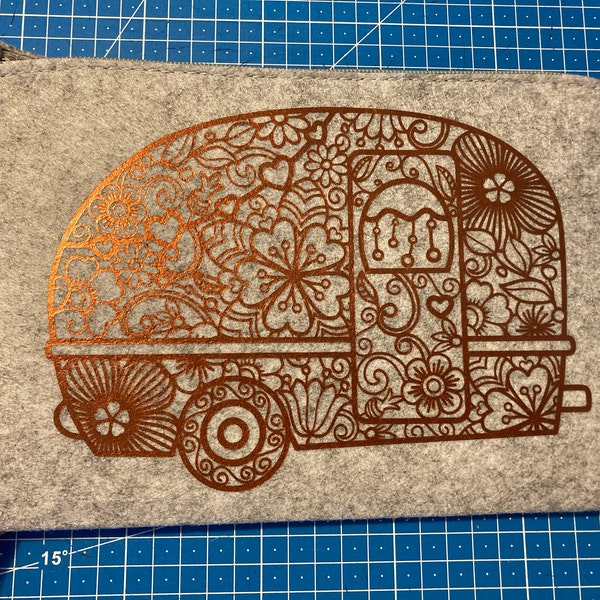 Camper Zentangle SVG, DXF, Png, Camper Mandala SVG, Camping Trailer Svg ...