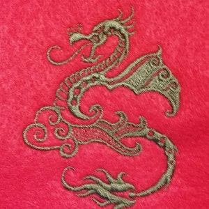 Asian Dragon Machine Embroidery Design - Etsy