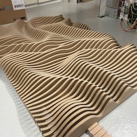 Parametric Wall Art Waves Design Cnc Files Dxf, SVG Cnc Router 3d Art ...