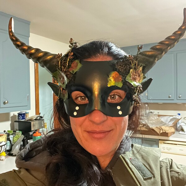 Mythical Woodland Creature Mask for Couples Forest Horned Creatures ...