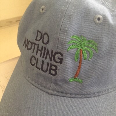 Do Nothing Club Hat Light Blue - Etsy