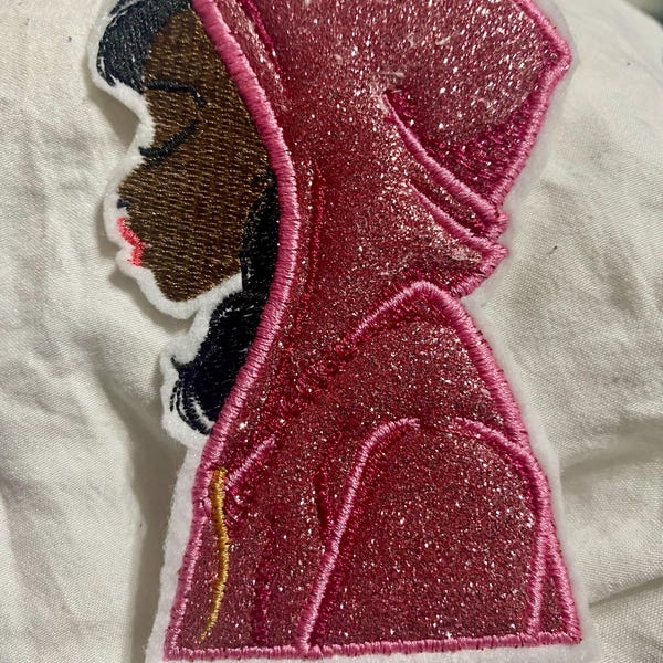 DIGITAL: Queen Outline African American - 4 Sizes Embroidery Design for ...