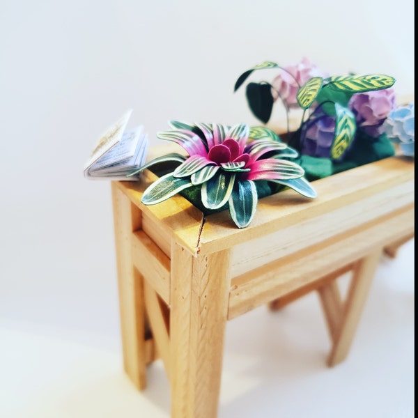 Dollhouse Miniatures Plants Printable 1:12 Scale. 13 Different, Paper ...