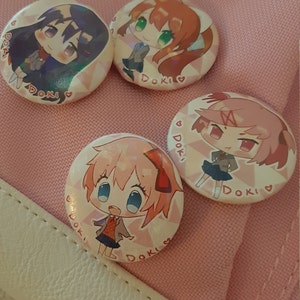 DDLC Holographic 1.5 Buttons - Etsy Canada