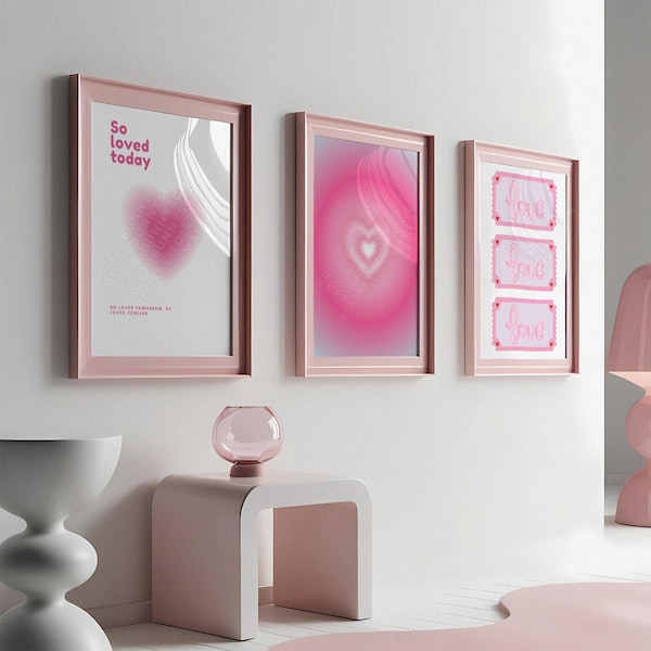 Pink Retro Mockup Frame Picture Frame DIN A Digital Download PSD ...