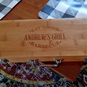 BBQ Set, BBQ Grill Tool Set, Personalized Barbecue Set, Grilling Tools ...