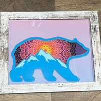 Layered Herz Bee Art svg Layered Mandala svg Honig herz svg Biene decor ...