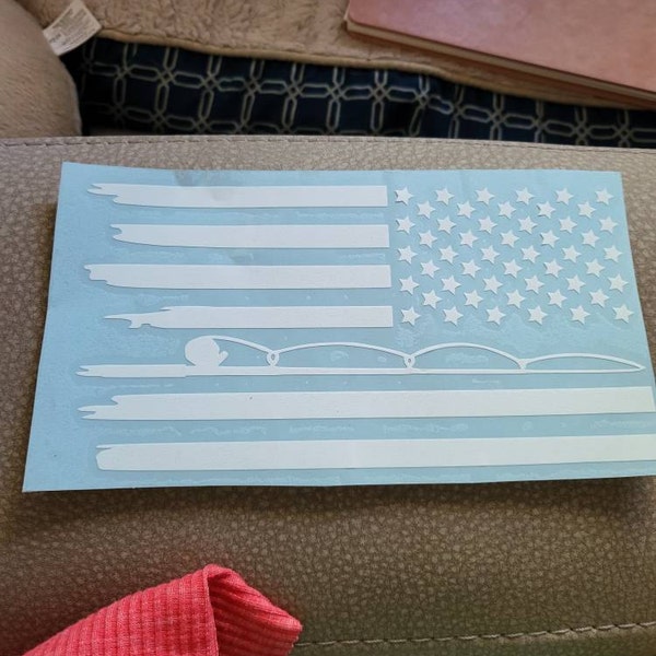 Distressed Flag Decal - Etsy