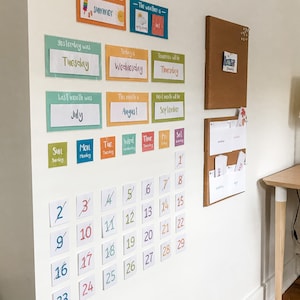 Morning Board Printable Activity Toddler Kids Homeschool Weather Chart ...